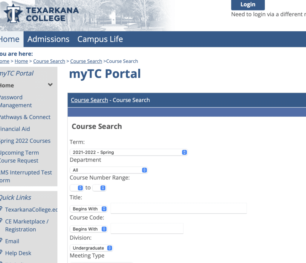 Current Students - Texarkana College