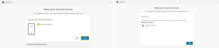 Multifactor Authentication (MFA) Initial Setup with an Authentication App - Texarkana College