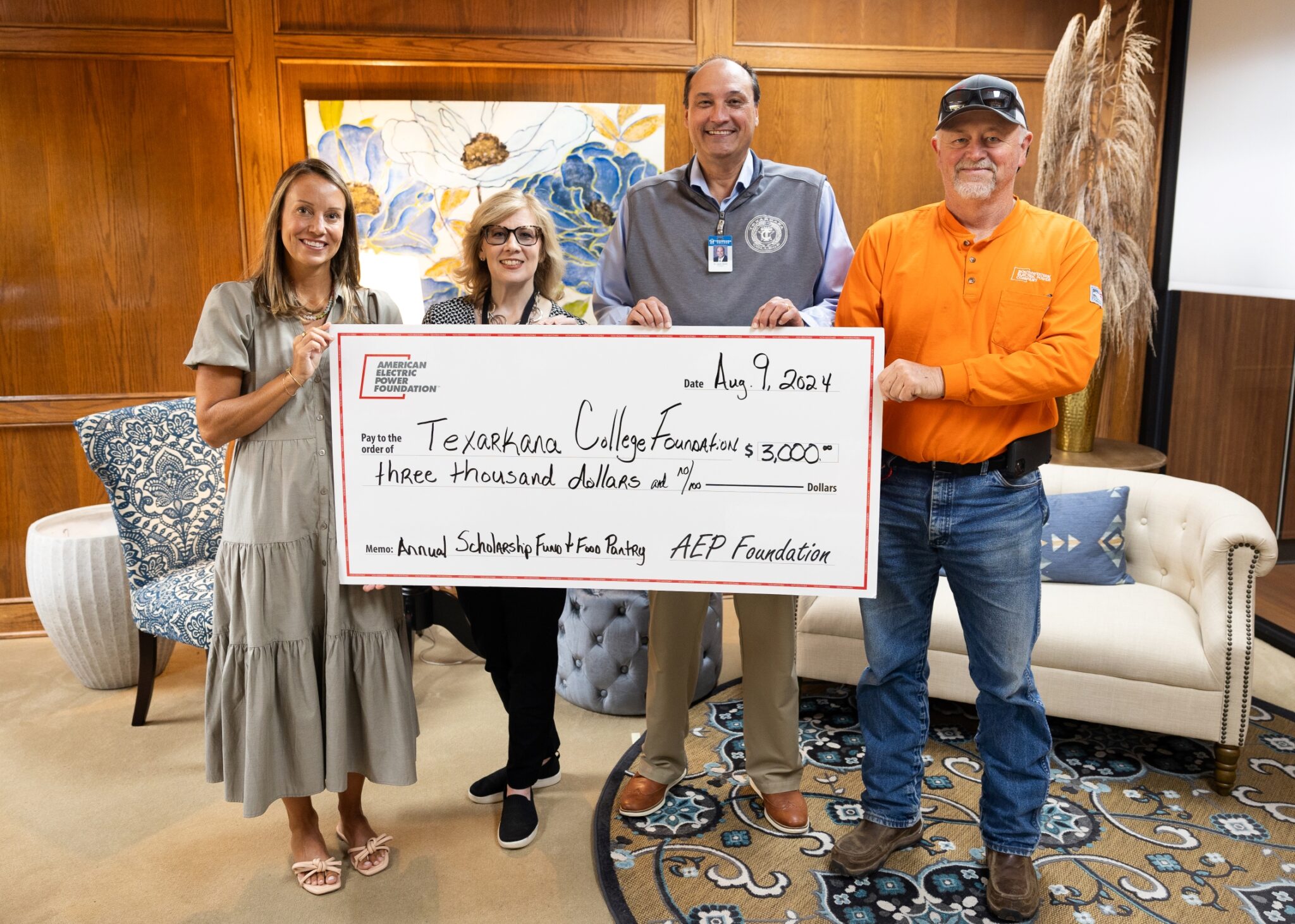 Texarkana College Foundation Receives $3,000 Gift from AEP Foundation ...